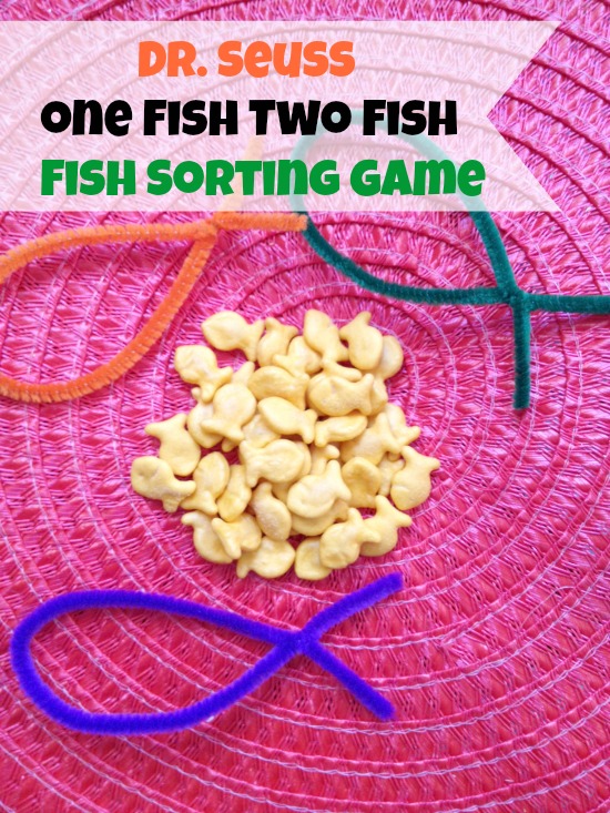 Dr. Seuss Game - Dr. Seuss One Fish Two Fish Sorting Game - Two Little ...